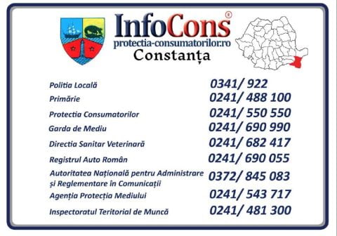 Numere utile de urgență ale Județului CONSTANȚA | Protecția Consumatorilor
