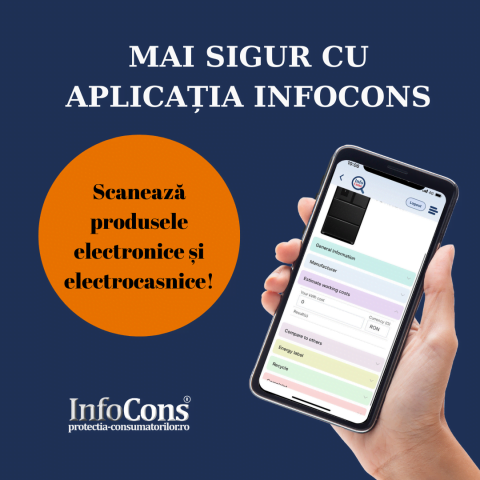 Mai sigur cu Aplicația InfoCons! Scanează produsele electronice și ...